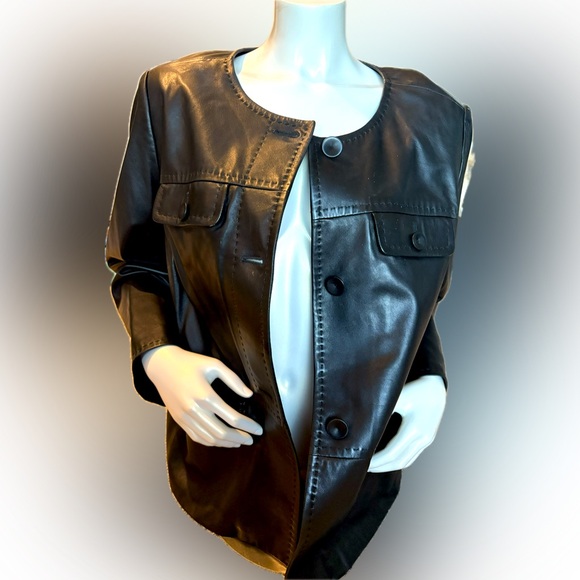 Talbots | Jackets & Coats | Womens Talbots Woman Genuine Leather Jacket ...